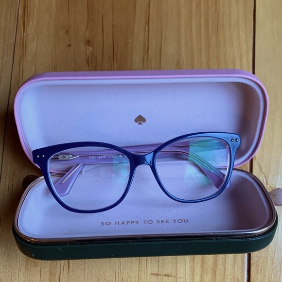 kate spade | Accessories | Kate Spade Adrie Eyeglasses Blue And Pink ...